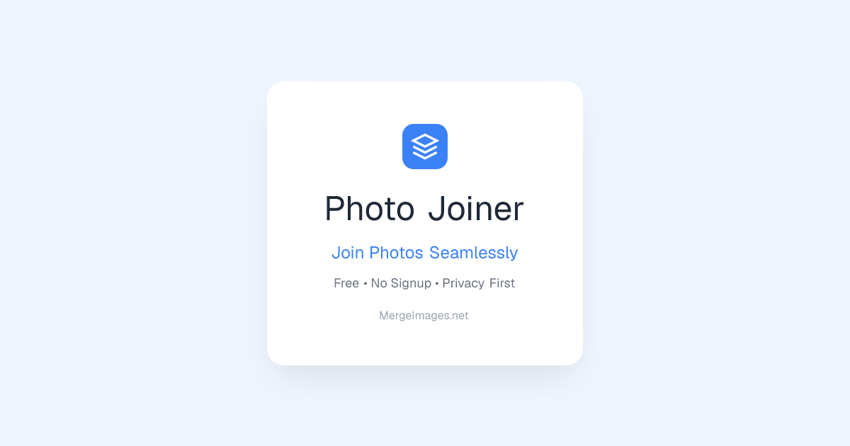Photo Joiner — Join Photos Together Online Free | MergeImages.net